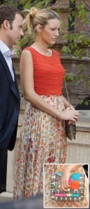 WornOnTV: Serena’s orange top, floral maxi skirt and multicolored bag ...