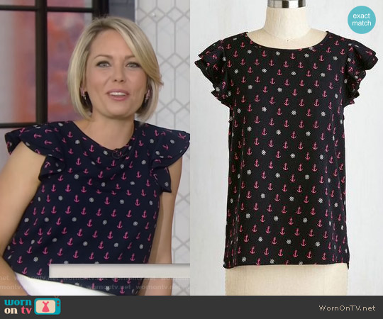 WornOnTV: Dylan’s navy anchor top on Today | Dylan Dreyer | Clothes and ...