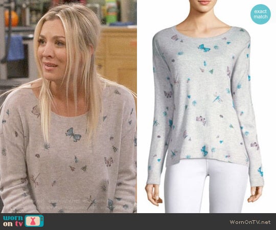 WornOnTV: Penny’s butterfly print sweater on The Big Bang Theory ...