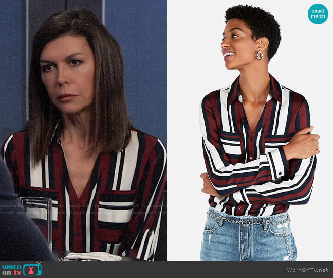 WornOnTV: Kristina’s off-white wrap top on General Hospital | Lexi ...
