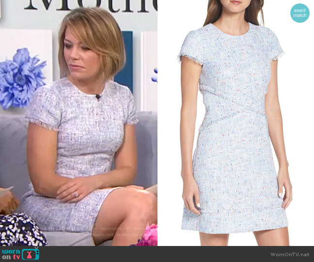 WornOnTV: Dylan’s white tweed dress on Today | Dylan Dreyer | Clothes ...