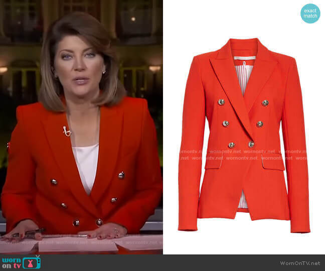 WornOnTV: Norah’s red double breasted blazer on CBS Evening News | Norah O’Donnell | Clothes and ...