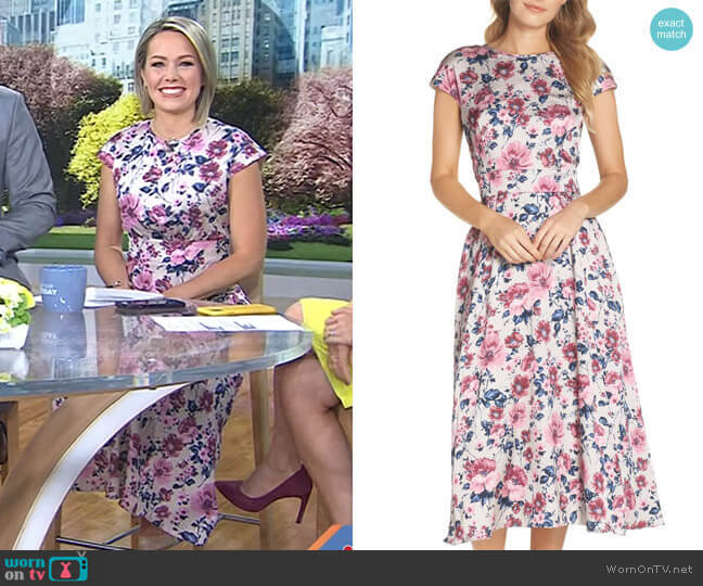 WornOnTV: Dylan’s floral midi dress on Today | Dylan Dreyer | Clothes ...