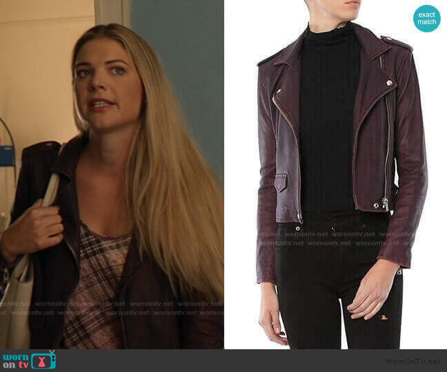 WornOnTV: Tami’s purple moto jacket on Shameless | Kate Miner | Clothes ...