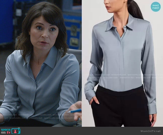 WornOnTV: Taylor’s blue button down shirt on Bull | MacKenzie Meehan ...