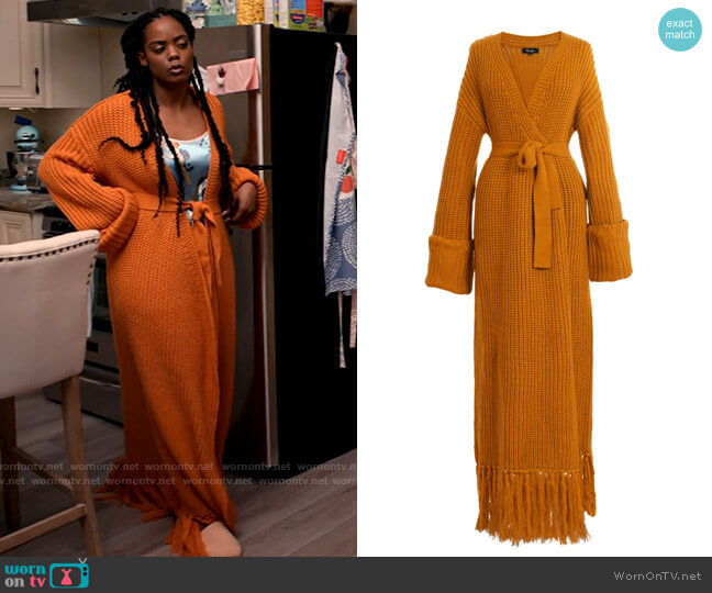 WornOnTV: Sabrina’s long orange cardigan on Tyler Perrys Sistas | Novi ...