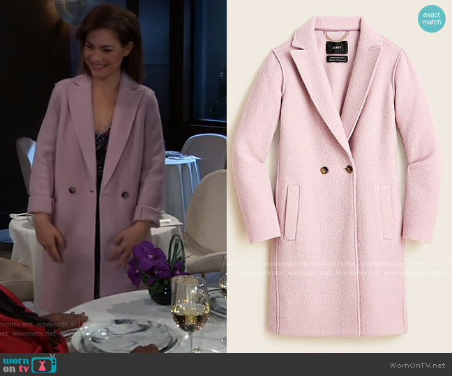 WornOnTV: Elizabeth’s pink coat on General Hospital | Rebecca Herbst ...