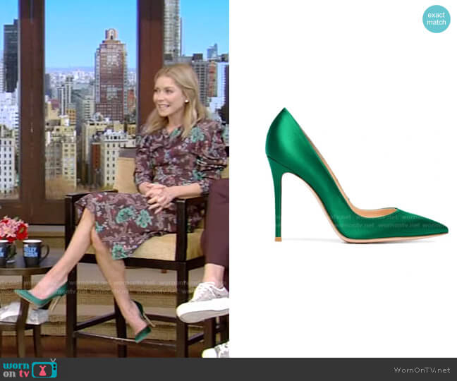 WornOnTV: Kelly’s brown floral print dress on Live with Kelly and Ryan ...