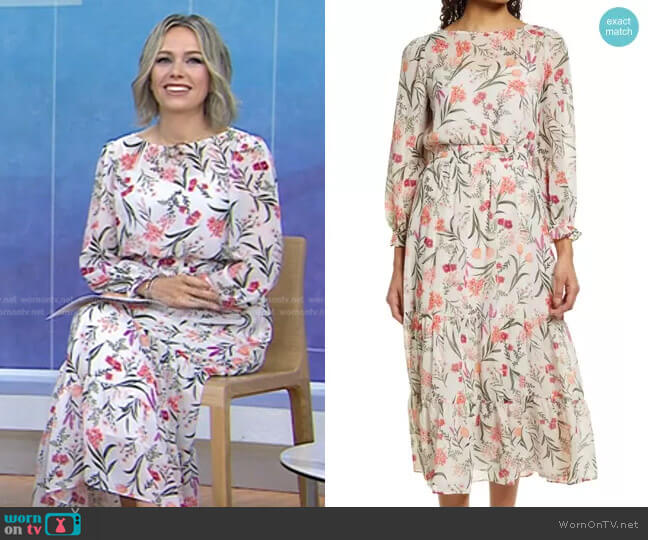 WornOnTV: Dylan’s white floral midi dress on Today | Dylan Dreyer ...