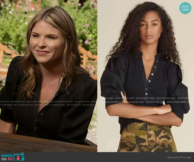 WornOnTV: Jenna’s black puff sleeve top on Today | Jenna Bush Hager ...
