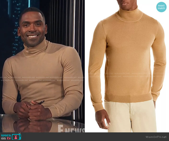 WornOnTV: Justin’s beige turtleneck sweater on E! News | Justin ...