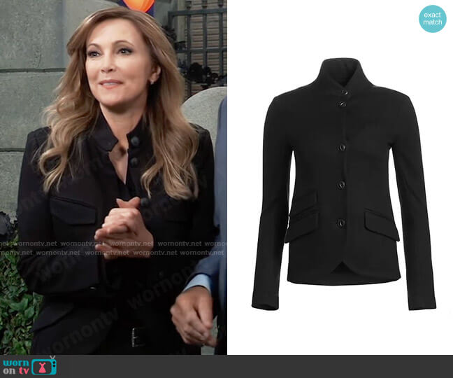 WornOnTV: Olivia’s black dress with white lace bell sleeves on General ...