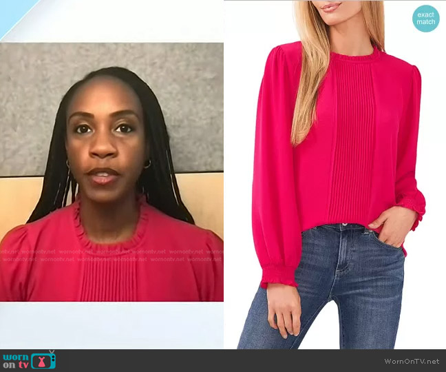 WornOnTV: Blayne Alexander’s fuchsia pintuck blouse on Today | Clothes ...