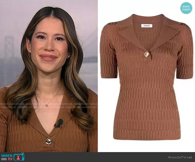 WornOnTV: Deirdre Bosa’s brown ribbed top on NBC News Daily | Deirdre ...