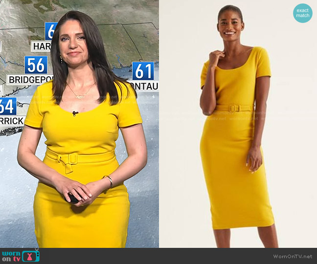 WornOnTV: Maria’s yellow belted dress on Today | Maria Larosa | Clothes ...