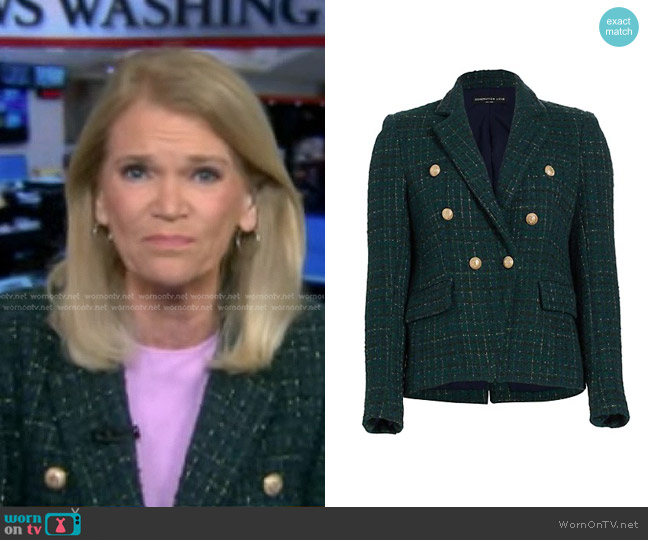 WornOnTV: Martha Raddatz’s green check tweed blazer on Good Morning ...