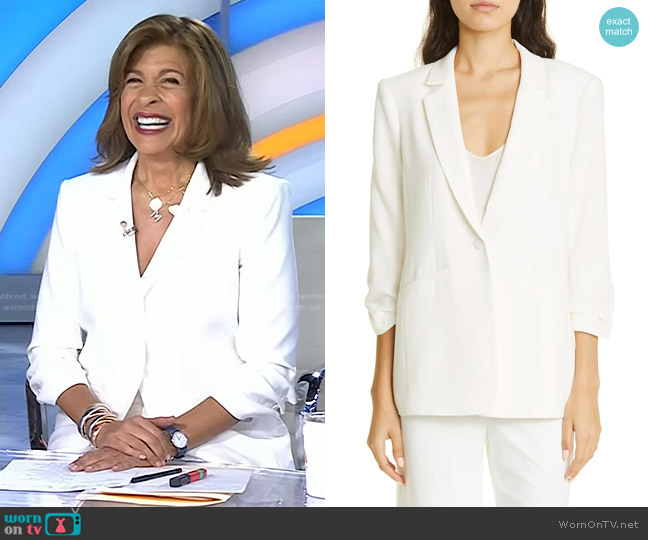 WornOnTV: Ashlee Glazer’s pink double braested blazer on Today ...