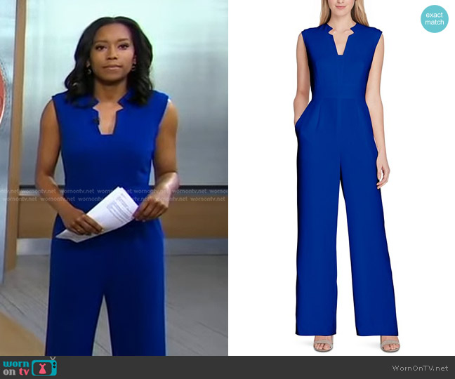 WornOnTV: Rachel’s blue sleeveless jumpsuit on Good Morning America ...