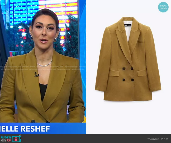 WornOnTV: Erielle’s khaki blazer on Good Morning America | Erielle ...