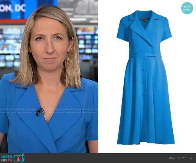WornOnTV: Julia Ainsley’s blue short sleeve blazer dress on NBC News ...