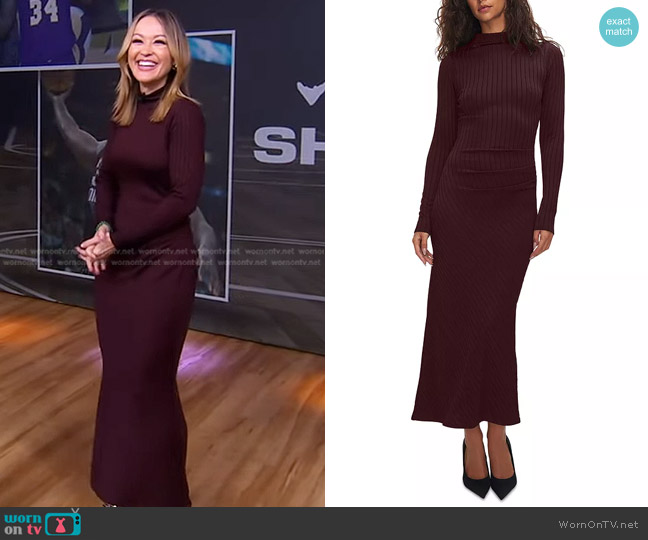 WornOnTV: Amy’s black floral wrap dress on Good Morning America | Amy ...