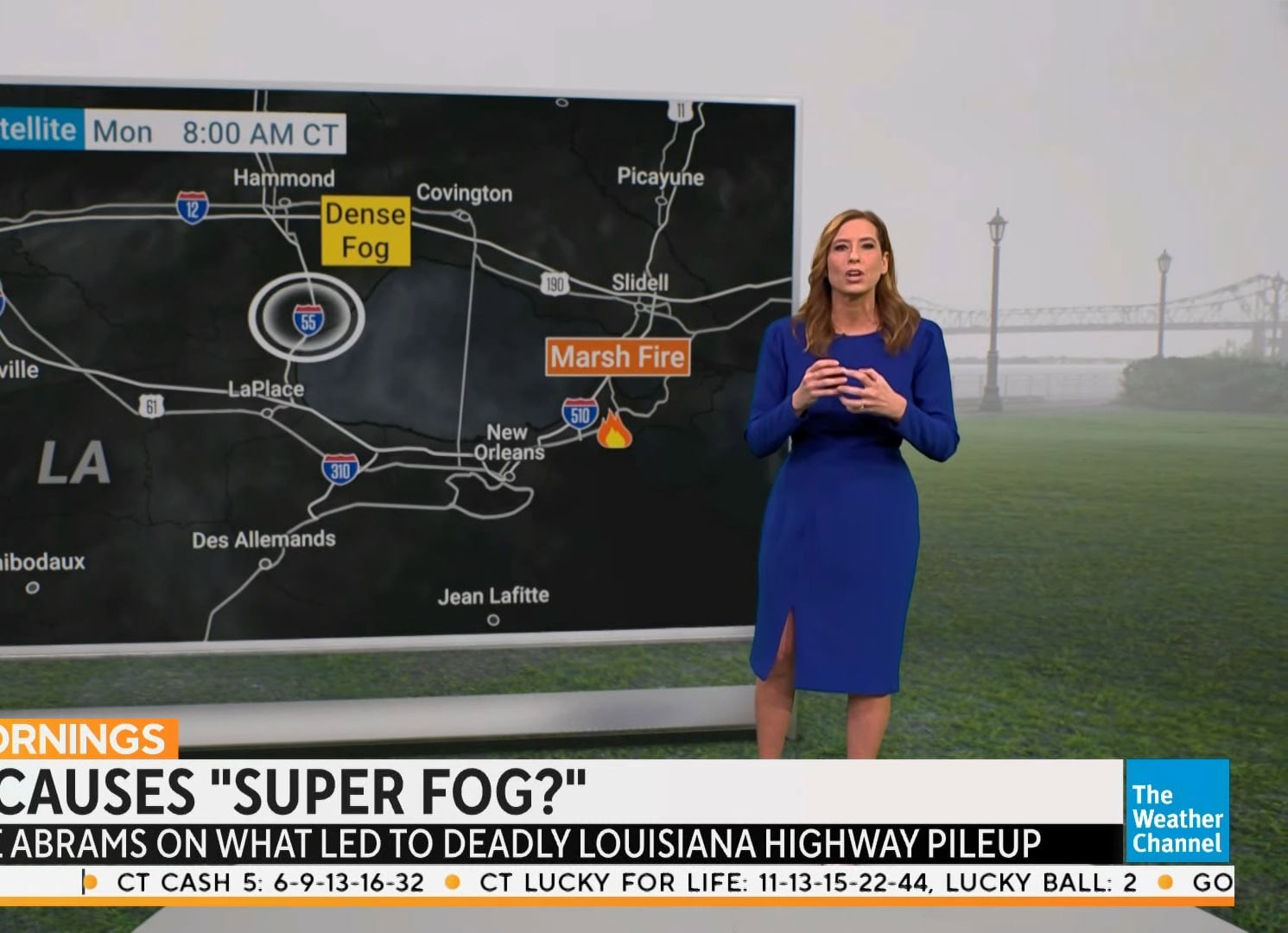 Meteorologist Stephanie Abrams Shines in Customizable Slit Dress by ...