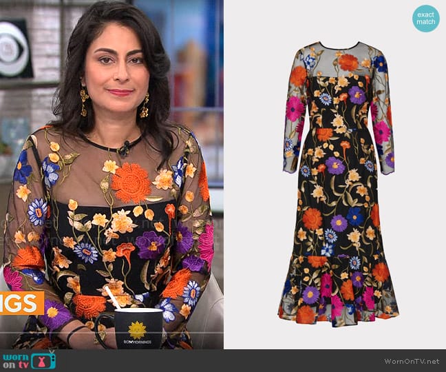 WornOnTV: Dr Celine Gounder’s floral embroidered dress on CBS Mornings ...
