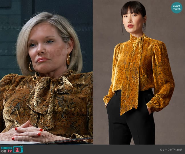 Golden Glamour: Ava's Chic Approach to Velvet Devoré with The Fold's ...