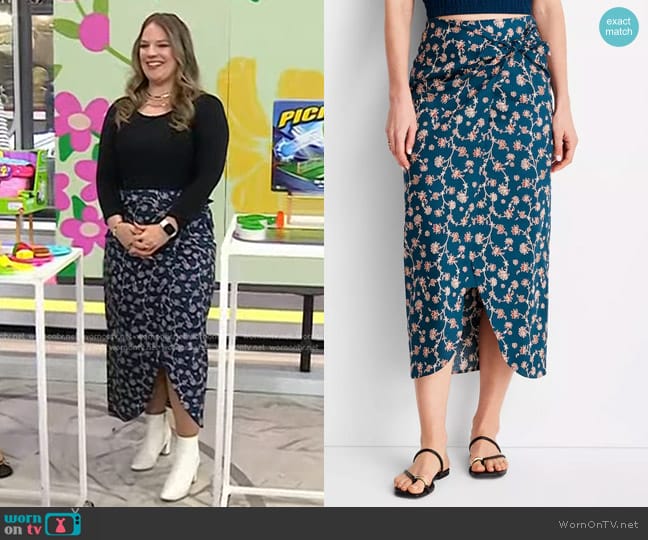 WornOnTV: Ali Mierzejewski’s navy floral skirt on Today | Clothes and ...