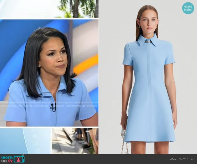 WornOnTV: Laura’s blue collared short sleeve dress on Today | Laura ...