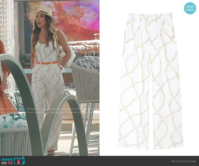 WornOnTV: Taleen’s white chain print swimsuit and pants on The Real ...