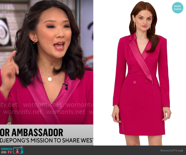 WornOnTV Nancy Chen s Pink Blazer Dress On CBS Mornings Nancy Chen WornOnTV Nancy Chen s Pink Blazer Dress On CBS Mornings Nancy Chen