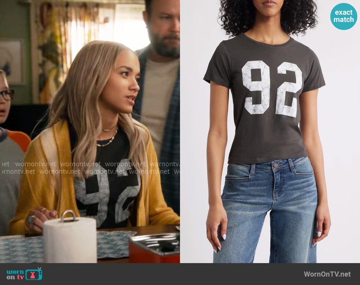 WornOnTV: Ava’s 92 tee and yellow cardigan on High Potential | Amirah J ...