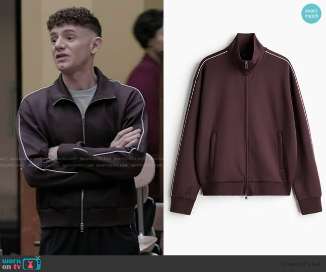 WornOnTV: Jacob’s burgundy piping jacket on Abbott Elementary | Chris ...