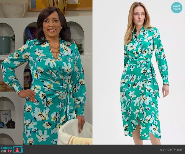 WornOnTV: Paulina’s green floral wrap dress on Days of our Lives ...